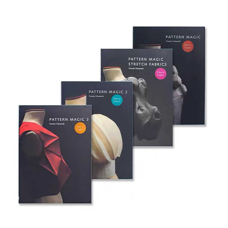 4 Books/Set Tomoko Pattern Magic Volume 1-4 Stretch Fabrics Clothing ...