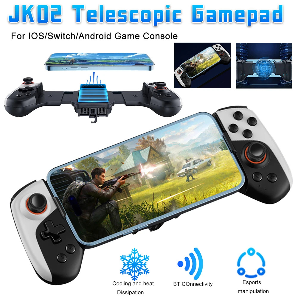 Jk02 Telescopic Gamepad Controller Semiconductor Radiator Game Cooler Handle For Ios Switch