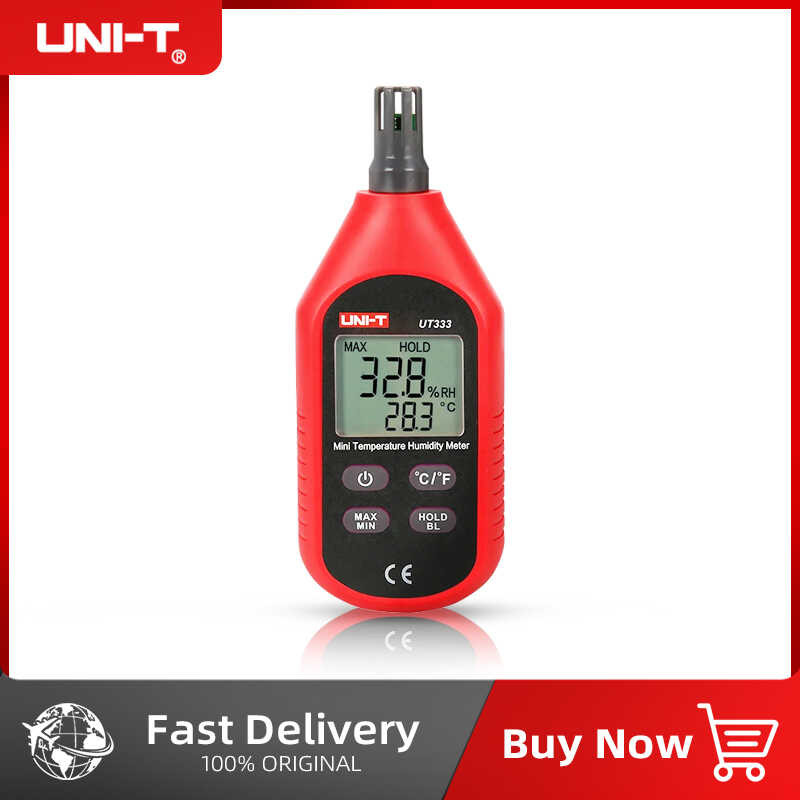 UT333/UT333BT Mini UNI-T Temperature Humidity Meter Light weight ...