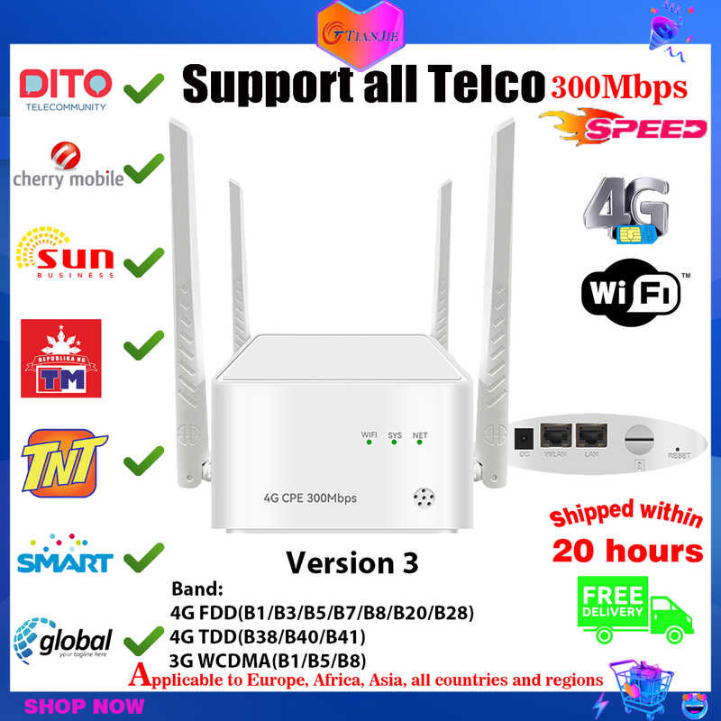 LTE 4G CPE Wifi Router Modem Unlocked Unlimited Hotspot Wifi Gamit Ang ...