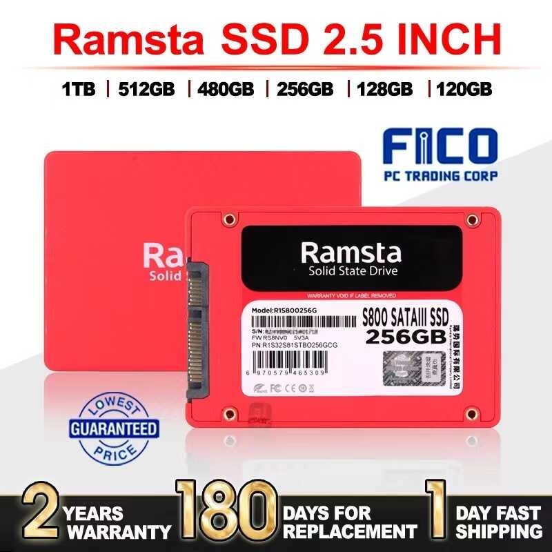 SSD Ramsta 1Tb 512Gb 480Gb 256Gb 240Gb 128Gb 120Gb SATA III Para Sa ...