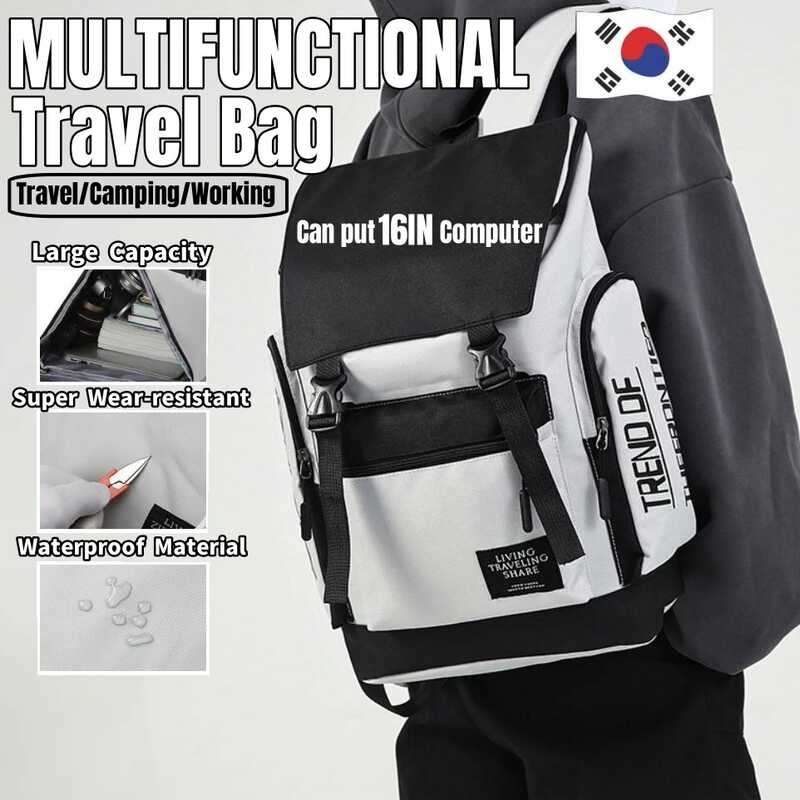 4E Large Capacity Backpack Travel Bag Gamit Ang Laptop Compartment ...
