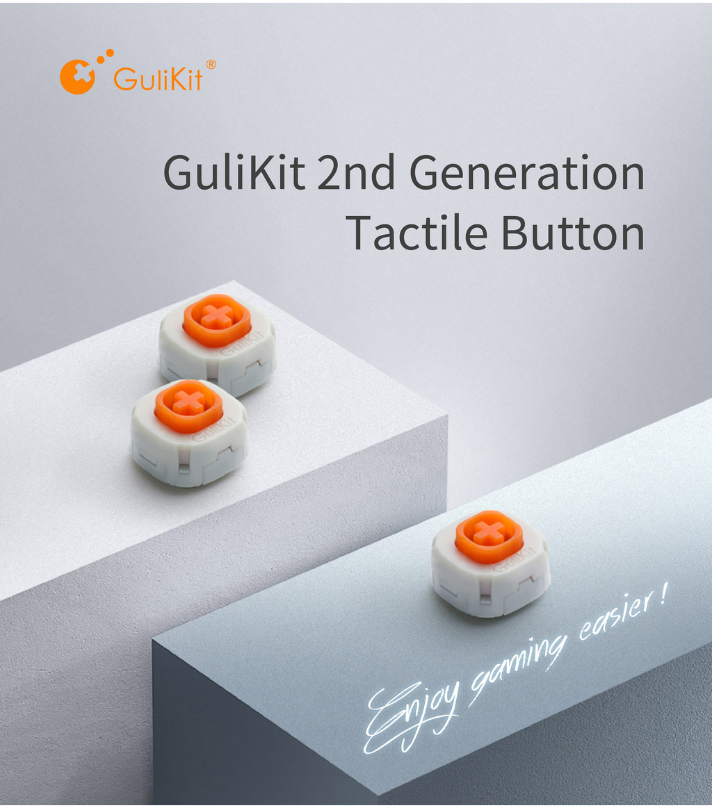 GuliKit 2nd Generation Tactile Button for Gulikit Kingkong 2 Pro Game ...