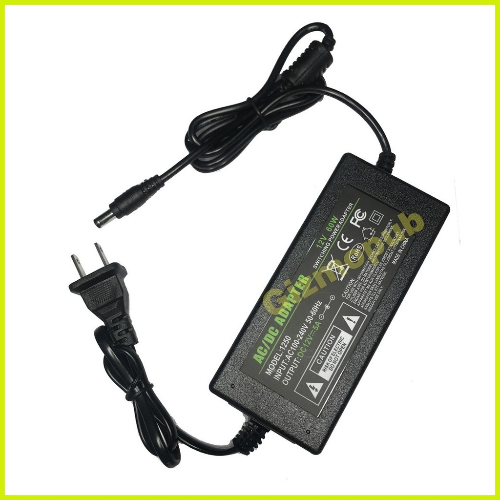 ⚽︎ AC / DC 12V 3A / 12V 5A 1A 2A CCTV LED strip PC Monitor Power Supply ...