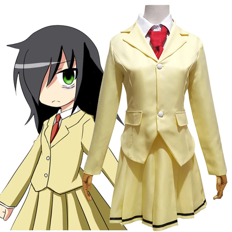 キ Anime Watamote Tomoko Kuroki Cosplay Costume Women Girls Lovely ...