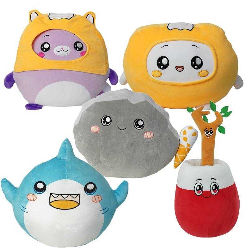 & 40Cm Lankybox Thicc Plushie Toy Boxy Shark Foxy Rocky Sticky N' Canny ...