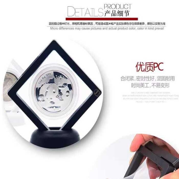 Floating Stand Stamp Banknote Round Commemorative Silver Coin Frame ...