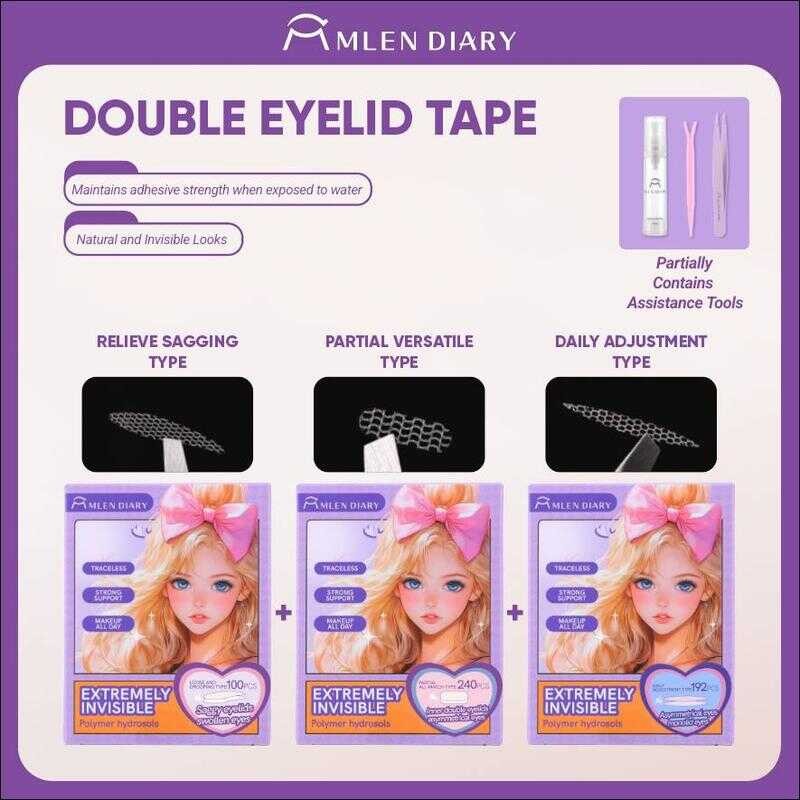 Mlen Diary Invisible Beauty Double Eyelid Tape Water-Spray 3 Type ...