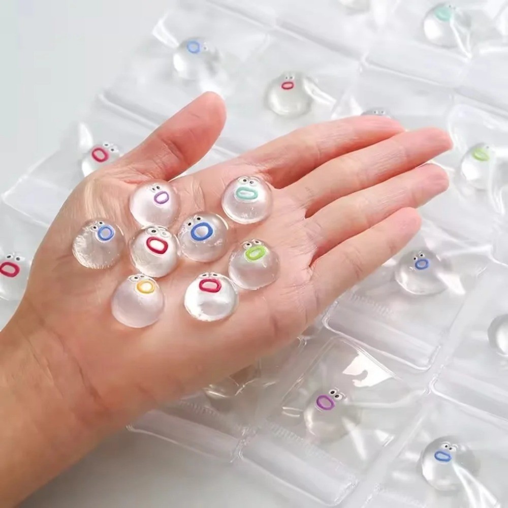 Mini Squishy Transparent Small Nose Pinch Pinching Sticky Toy Stress ...
