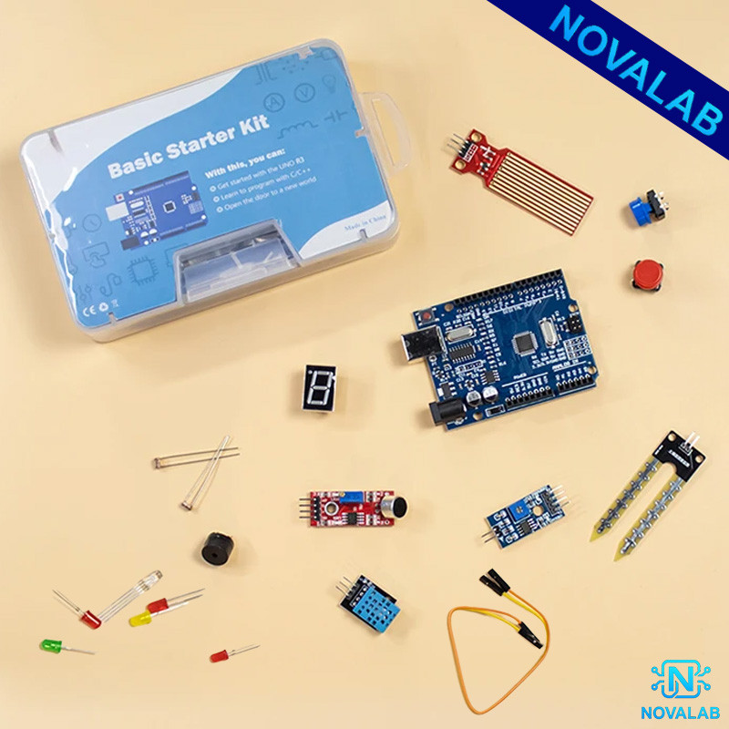 NovaLab Basic Starter Kit for Arduino UNO R3 Kit with PDF Tutorial ...