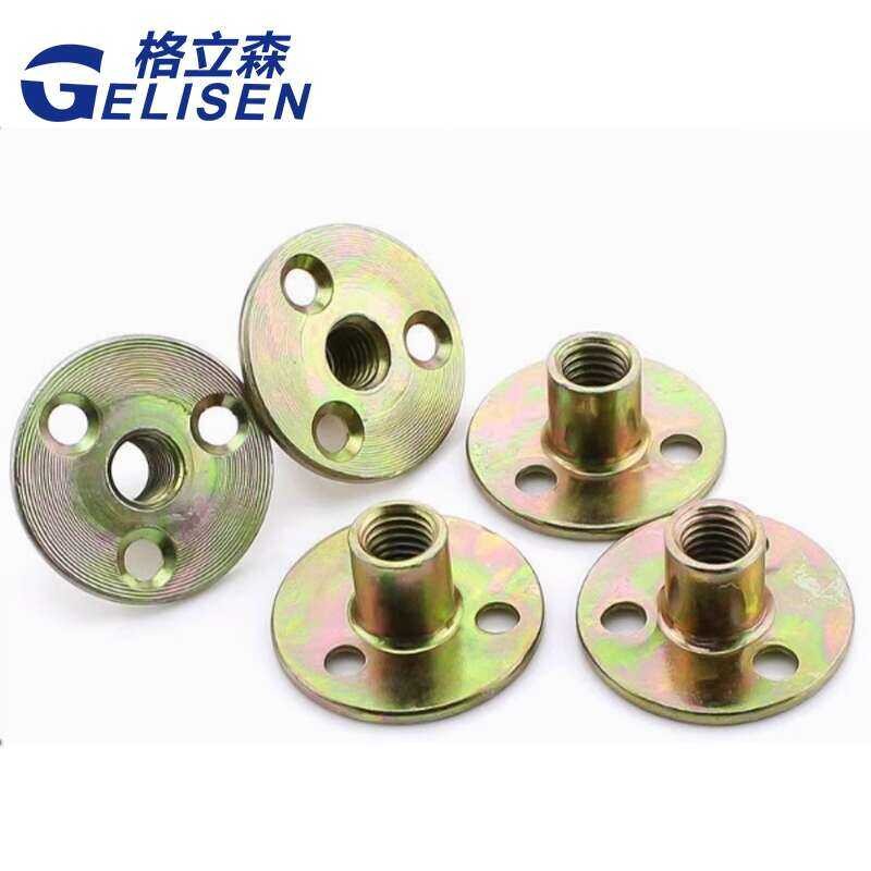 Iron Plate Furniture Three-Hole Locking Interlocking Nut M6 M8 M10 ...