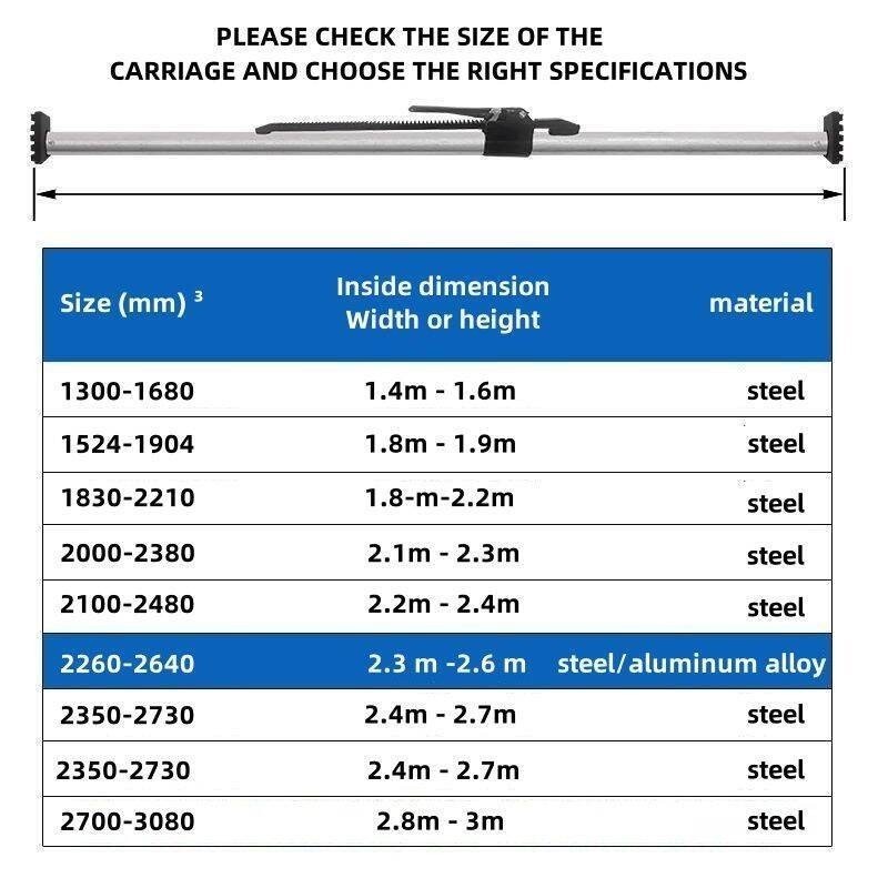 Universal Truck Cargo Bar Ratcheting Cargo Bar Pickup Cargo Bar ...