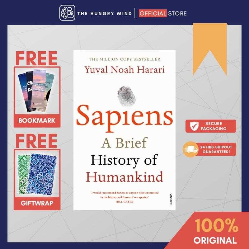 Sapiens A Brief History Of Mankind (Original) By Yuval Harari Soft ...