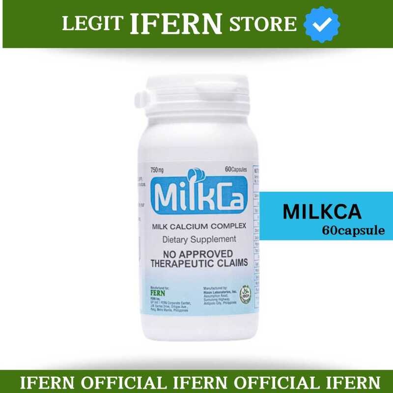 IFERN Milkca Milk Calcium Complex 60 Capsules Made From 100% Cows Milka ...