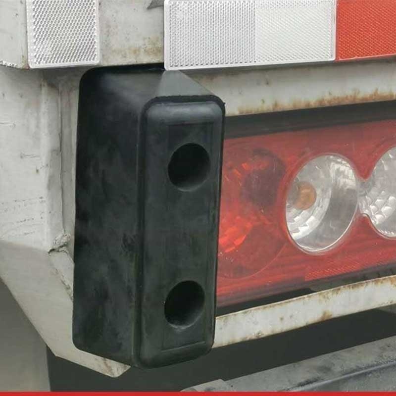 Black Truck Rubber Bumper Guard Bumper Universal Safety Bumper Block ...