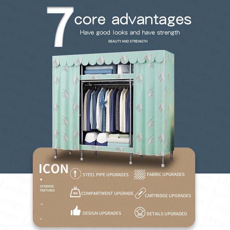Assemble Wardrobe Cabinet for Clothes. Fashion Heavy Duty Wardrobe for ...