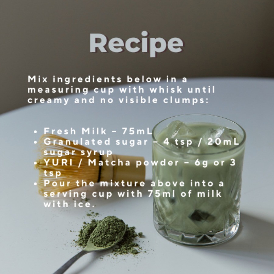 100g Niko Neko Yuri Matcha - Repack size baking matcha latte | Shopee ...