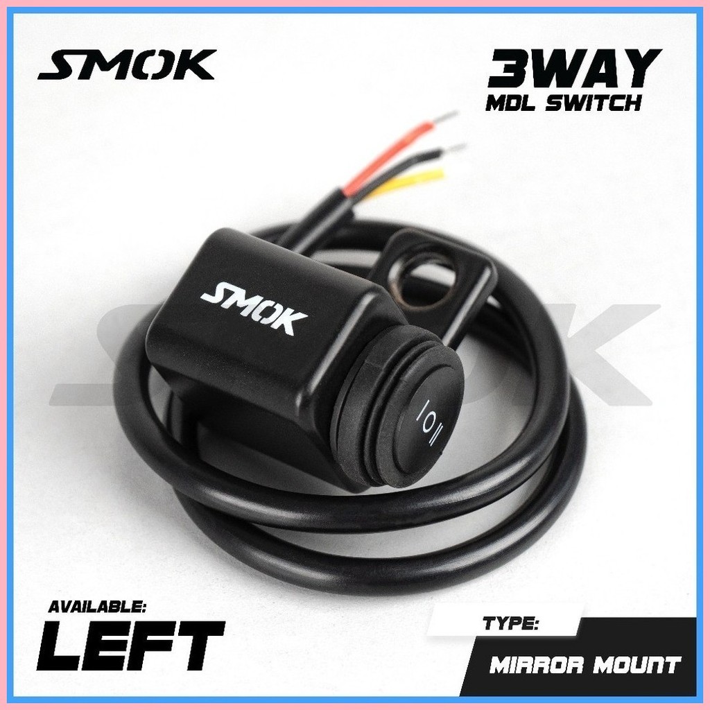 SMOK 3WAY 3 WAY TRI SWITCH MIRROR TYPE UNIVERSAL for MINI DRIVING LIGHT ...