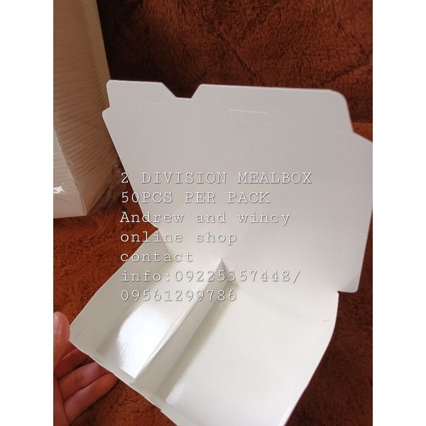 2DIVISION MEALBOX (LB2) LAMINATED 50PCS PER PACK | Shopee Philippines