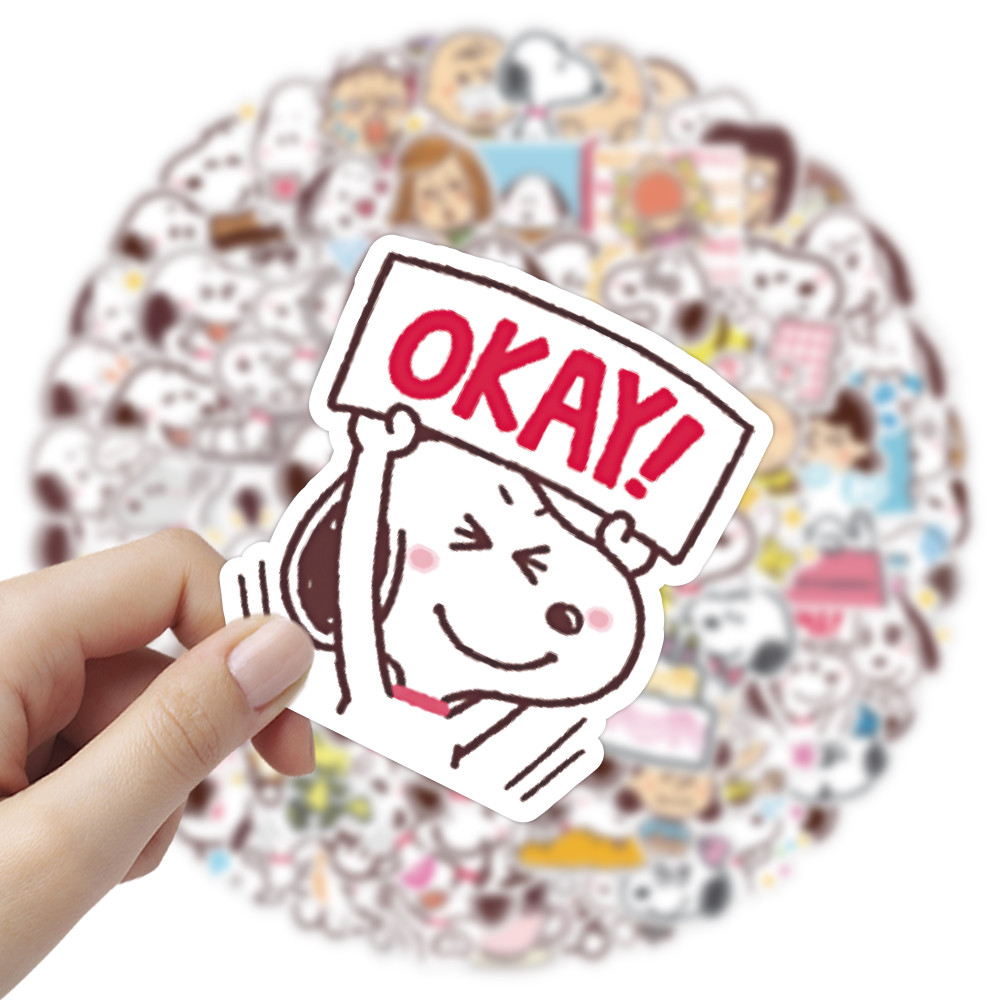 120 Pcs Snoopy Stickers - Cute Cartoon Sticker Set for DIY Decor, Ideal ...