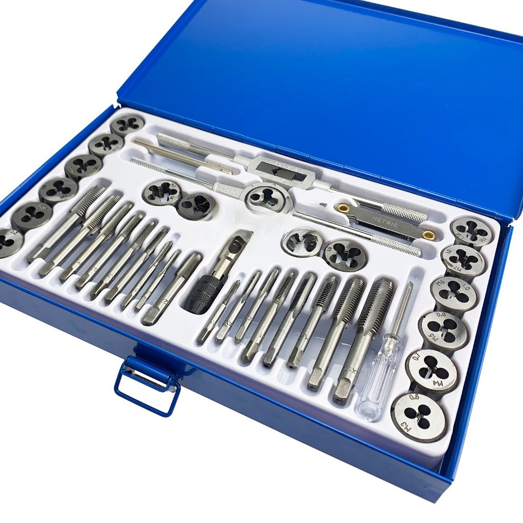 40 Pcs Metric Tap Die Set Hand Threading Tool Tungsten Carbide Screw ...