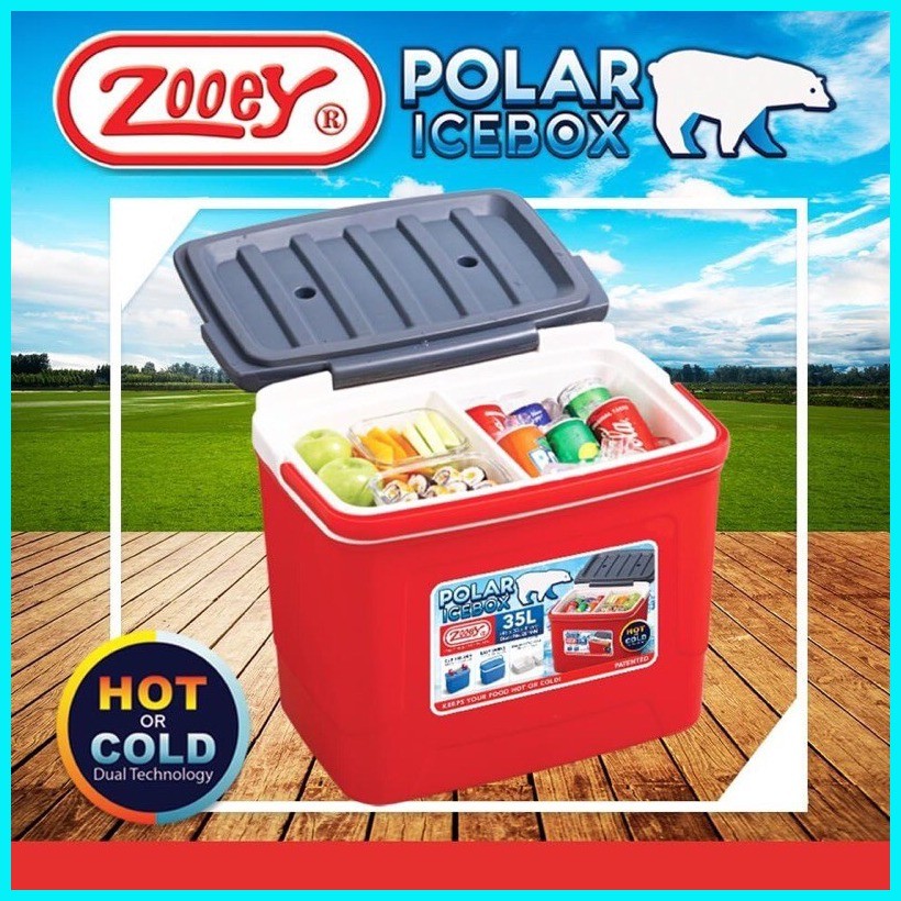 ZOOEY BRAND HIGH-QUALITY COOLER BOX Polar Ice Box Large 35 Liter Plain ...