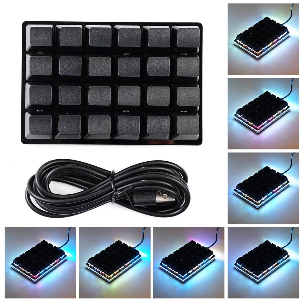 Black Mini 24 Mechanical 9 16 Key Gaming Sayo Device Shortcut ...