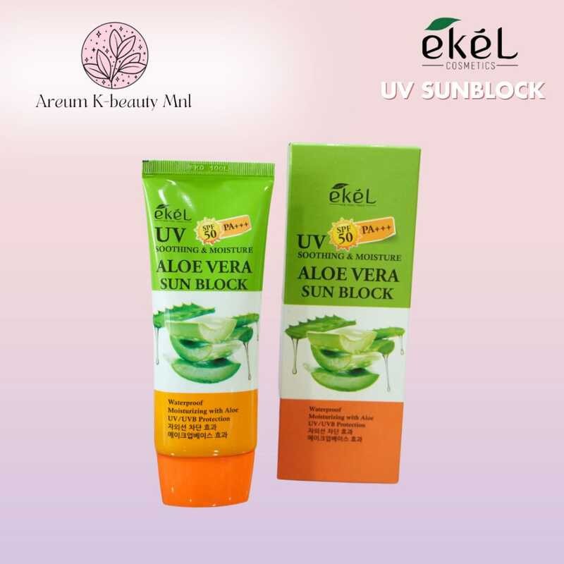 Ekel Aloe Vera Soothing & Moisture Sun Block Spf50 Pa+++ 70Ml Aba 2C ...