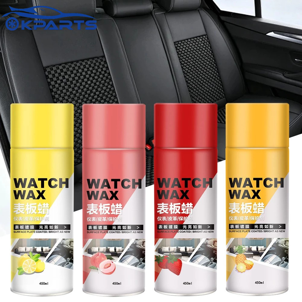 450ml Car interior watch wax spray Shiny Car Coating Spray Upholstery ...