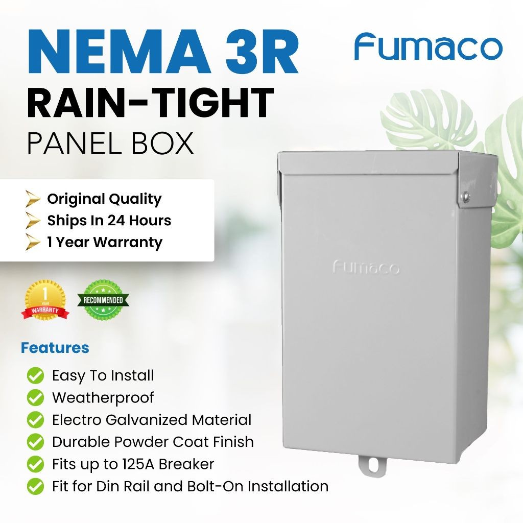 Fumaco Nema 3R Metal Electrical Enclosure Box Panel Board for Din Rail ...
