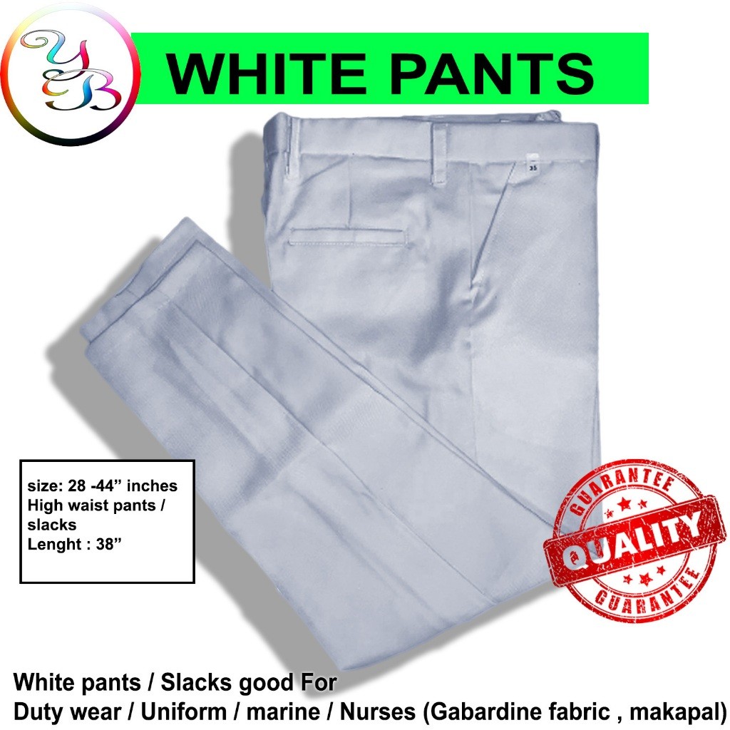 White Pants / White Slacks Student / Maritime Uniform / Occupation ...