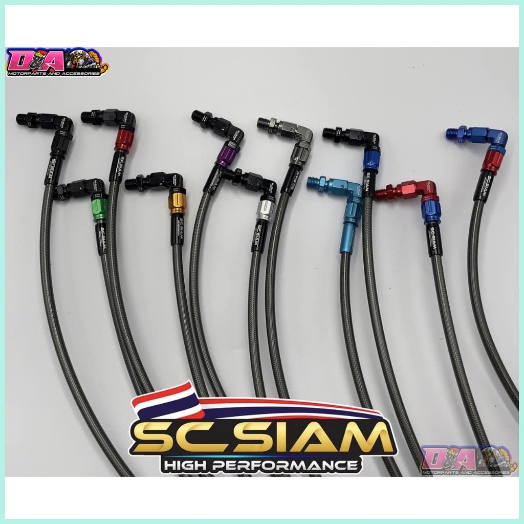 SC SIAM Brake Hose L Type 36cm Universal Made IN Thailand Universal ...