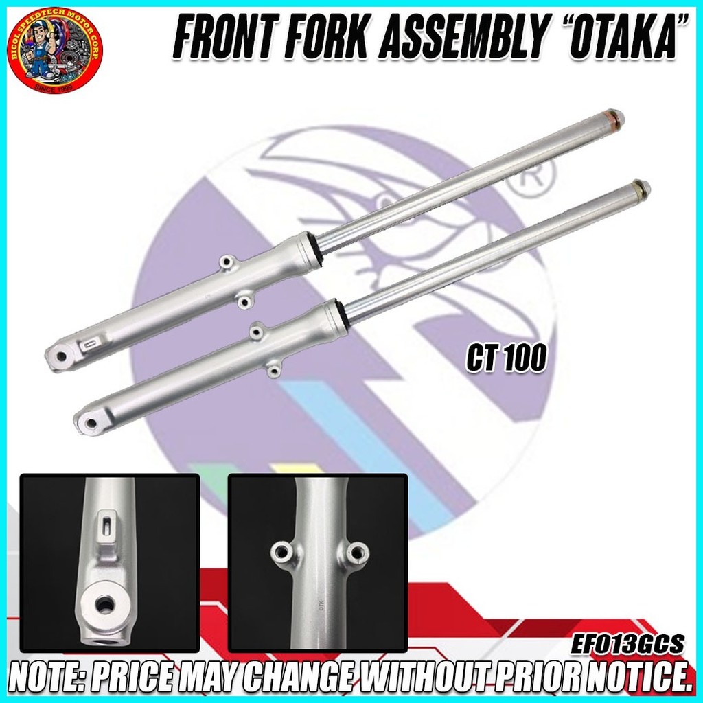 CT100 FRONT FORK ASSEMBLY OTAKA (EF013GCS) | Shopee Philippines