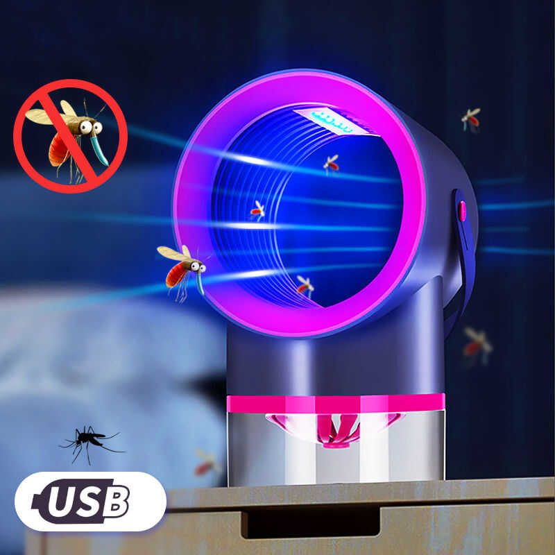 USB Powered UV Electric Photocatalytic Noise No Radiation Insect Killer ...