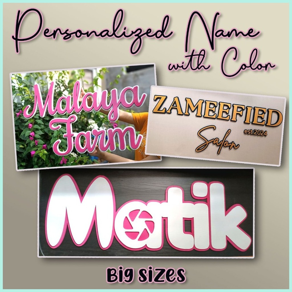 Personalized Cutout Name, Business Name, Logo Sintraboard Waterproof ...