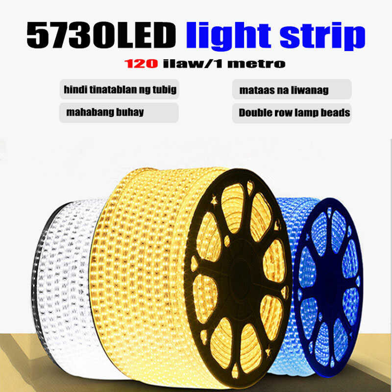 LED COD 5730 Strip Light Flexible Christmas decoration waterproof 220V ...