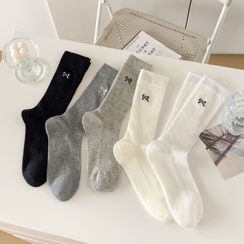 1/2Pair White Lace Middle Tube Socks - Sweet Summer Mesh Socks - Women ...