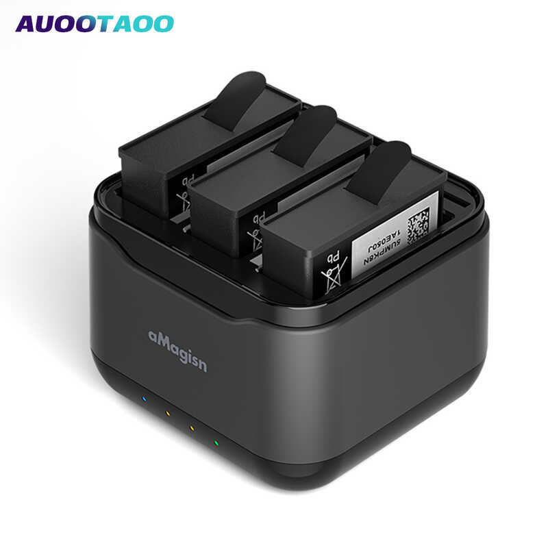 Dock Charging Stand Battery Fast Charger Hub Para sa DJI Action 4/3 ...