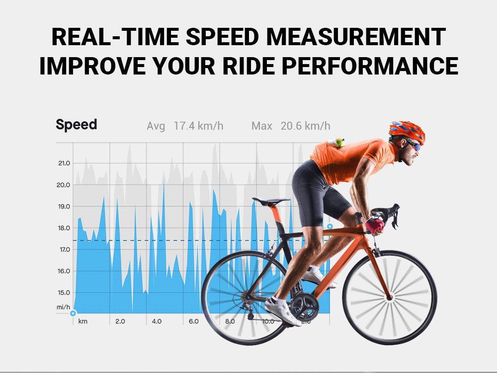 COOSPO BK9S Bike Speed Sensor Bluetooth5.0 ANT Bicycle Sensor Tracking ...