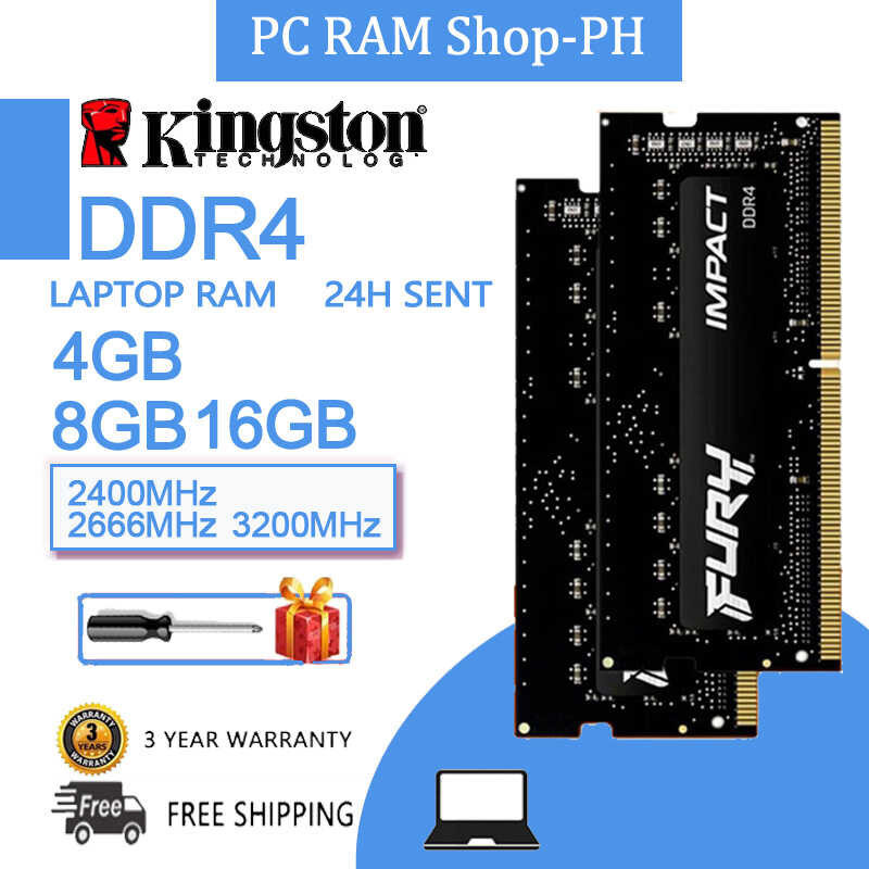 Local 24H \12304; Ship】Kingston Fury Impact Ddr4 RAM 2Rx8 16Gb 8Gb 4Gb 2400/2666/3200Mhz Cl16 1 ...