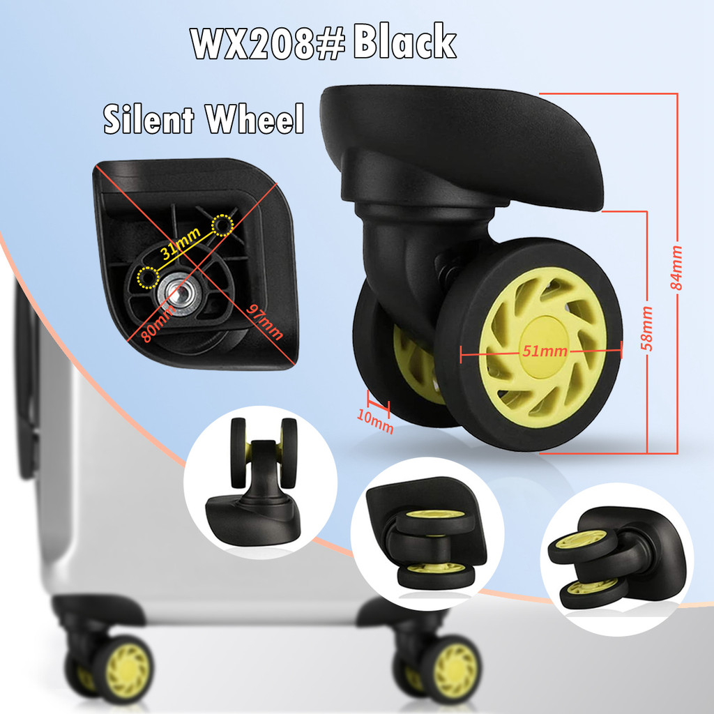 Trolley Case Wheel for American Tourister 85A W208 Suitcase Luggage ...