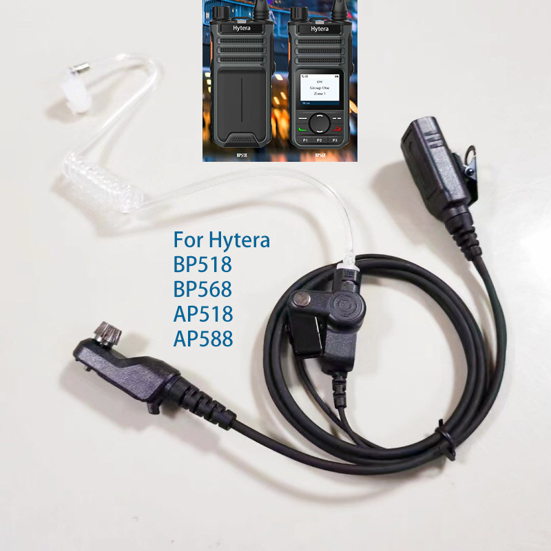Walkie Talkie Headset Earpiece Mic for Hytera BP518 BP568 AP518 AP588 ...