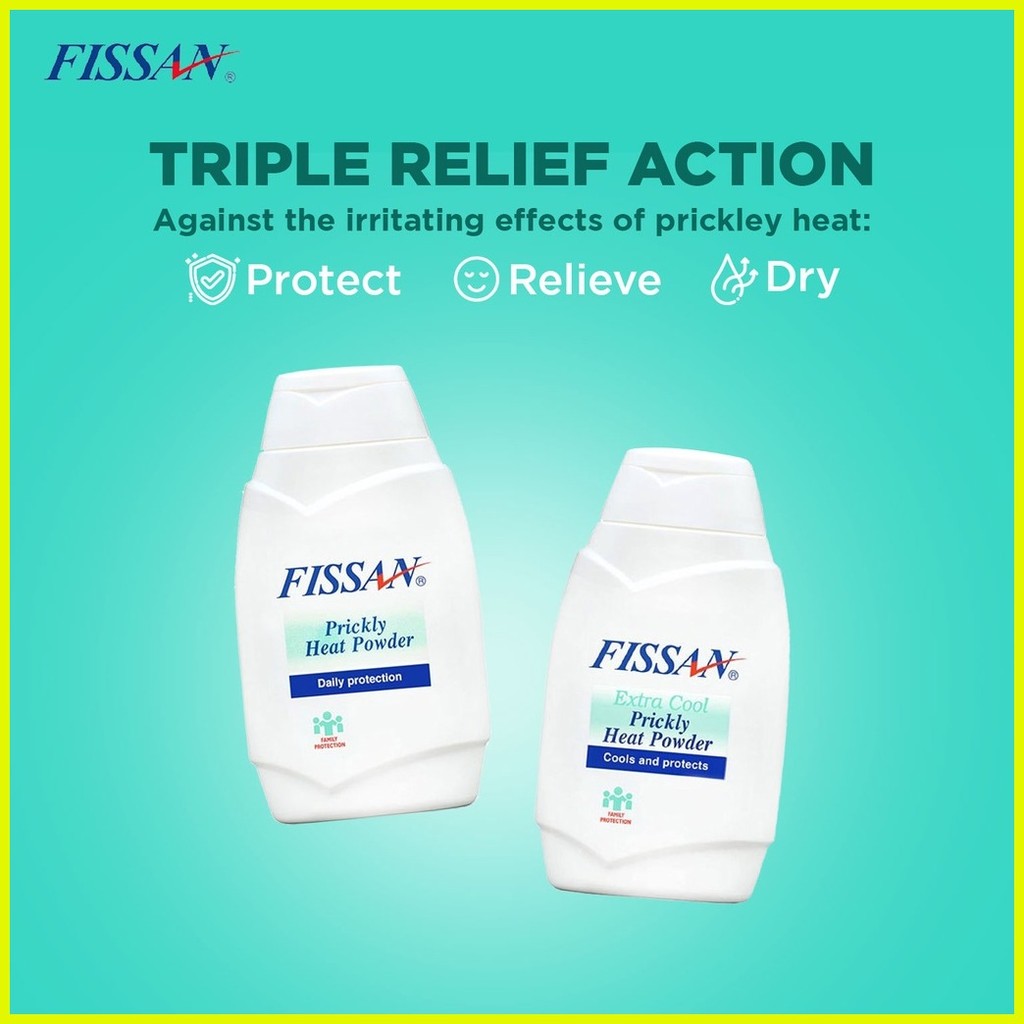 Fissan Prickly Heat Cooling Powder for Soothing Relief with Triple ...