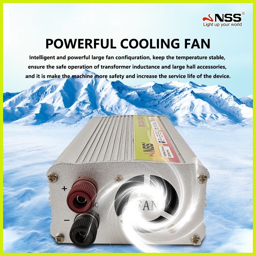 ⊙ ﹊ NSS 2Kw Inverter 12V DC To 220-230V AC Car Home Solar Inverter ...