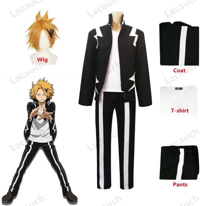 Anime Cosplay Costume My Hero Academia Kaminari Denki Short Wigs ...