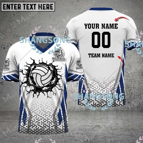 【Free Custom Name & Number】Volleyball Sublimation T Shirt New Design 2024 VOLLEYBALL FULLY ...