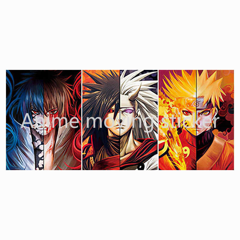 ZXH NARUTO Anime Lenticular Poster 3D Poster Sasuke/Madara/Uzumaki ...