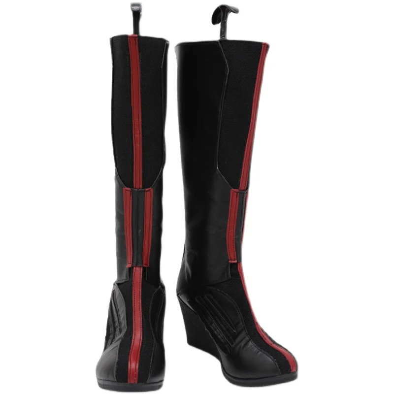 § Movie Wanda Vision Scarlet Witch Maximoff Cosplay Costume High Heels ...