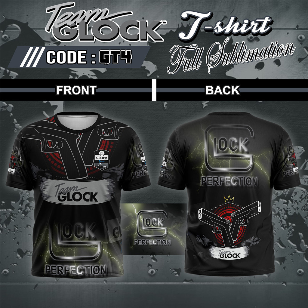 2024 NEW! Design Glock T-Shirt Printed Team Glock Jersey New Design ...