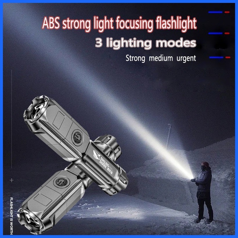 Flashlight Powerful Charging Light Zoom Giant Bright Xenon Special ...